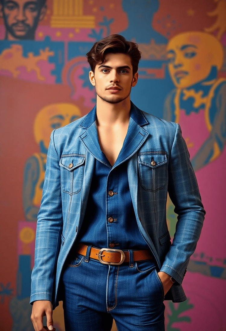 Dynamic Duo: Coordinated Denim Styles - Pincel