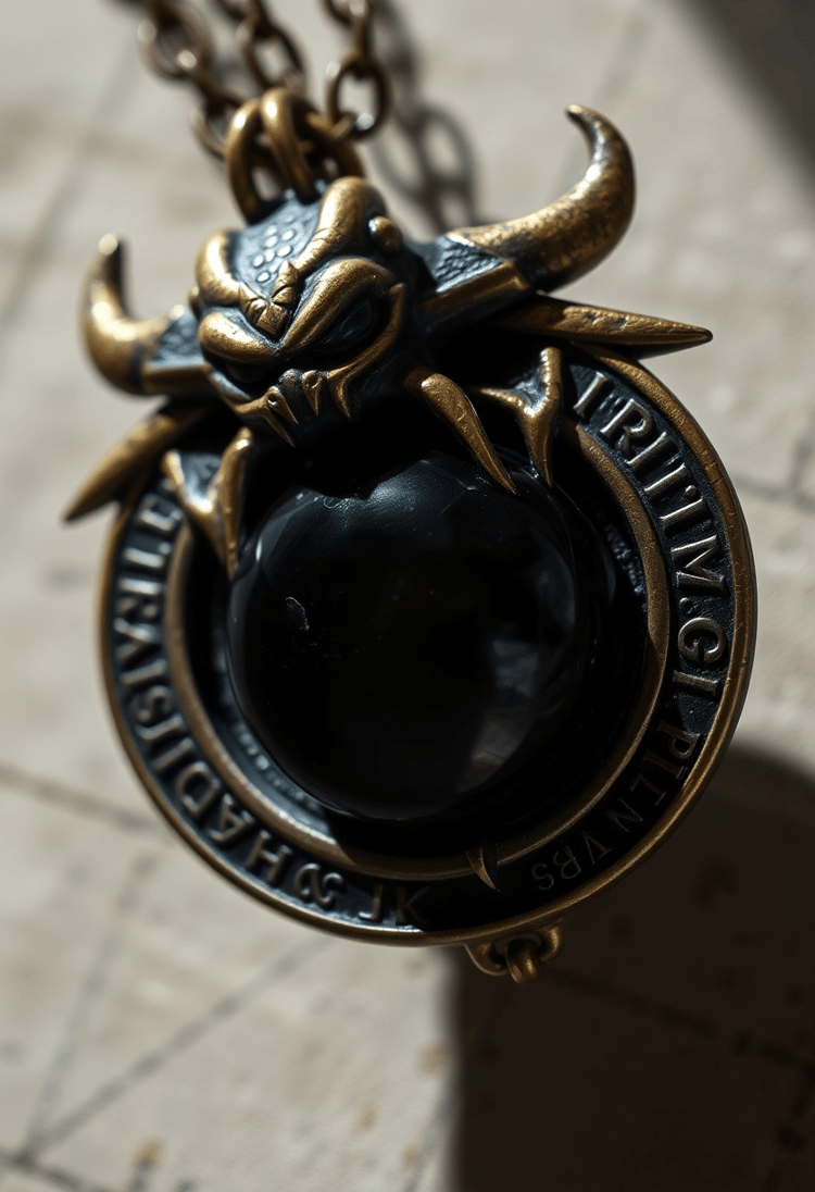 The Cursed Demon Amulet of Desolation - Pincel