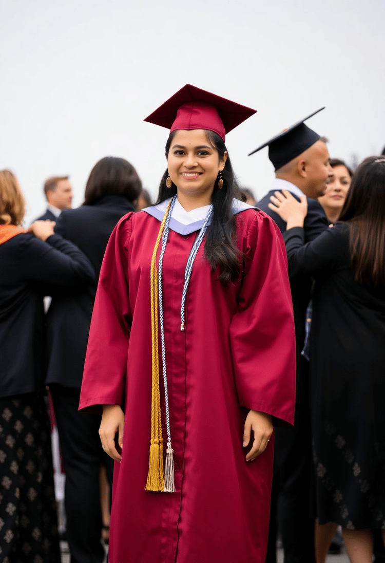 Triumph: Indian Woman Celebrates Graduation - Pincel