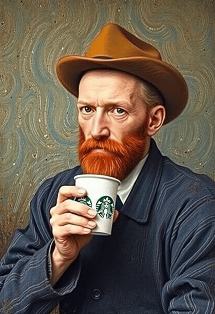 Starbucks Van Gogh Pincel Starbucks Van Gogh Pincel