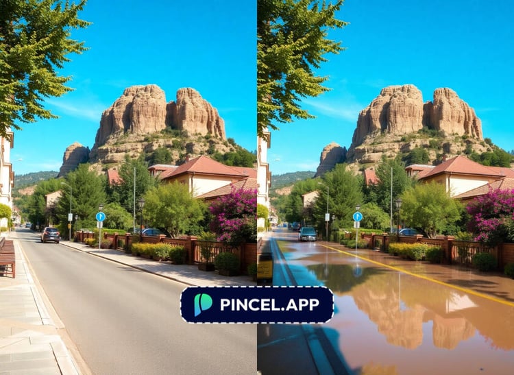 Create a Flash Flooding Photo Effect - Pincel