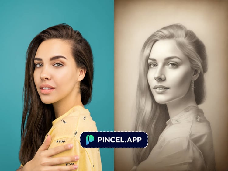 Vintage Drawing Photo Effect - Pincel