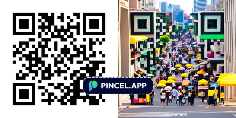 Busy Street QR Code AI Art - Pincel