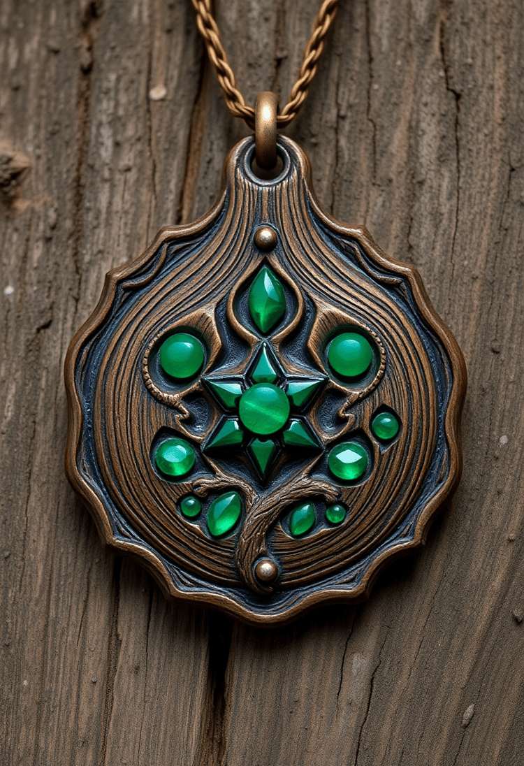 Amulet of the Emerald Forest Guardian - Pincel