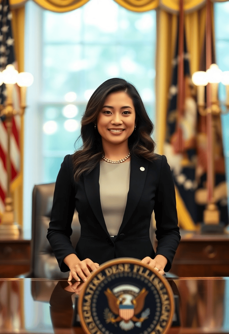 The First Female Leader in the Oval Office - Pincel