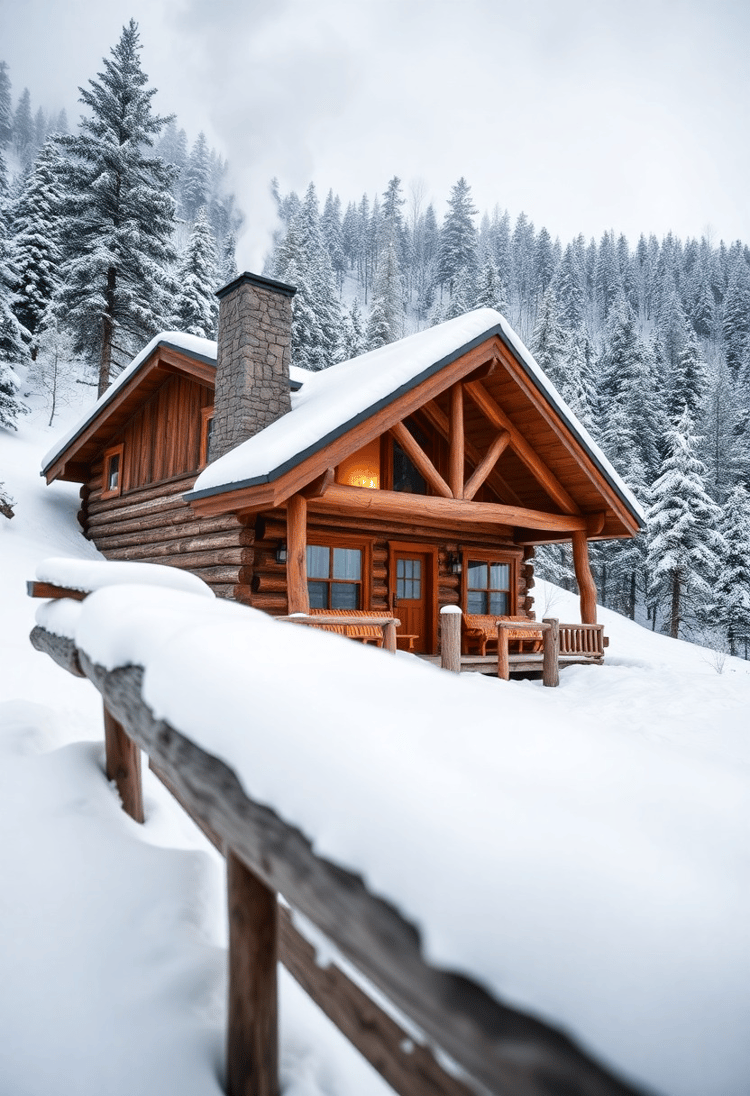 Winter Cabin Retreat - Pincel