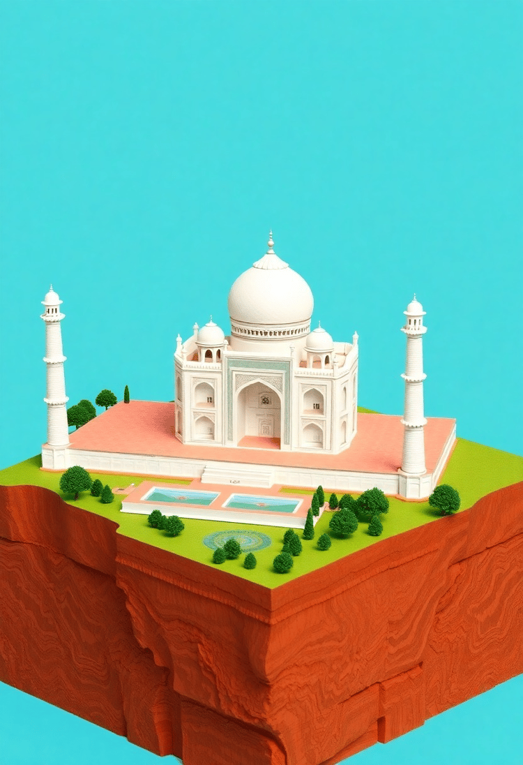 Taj Mahal Treasure: A Miniature Masterpiece of Elegance - Pincel