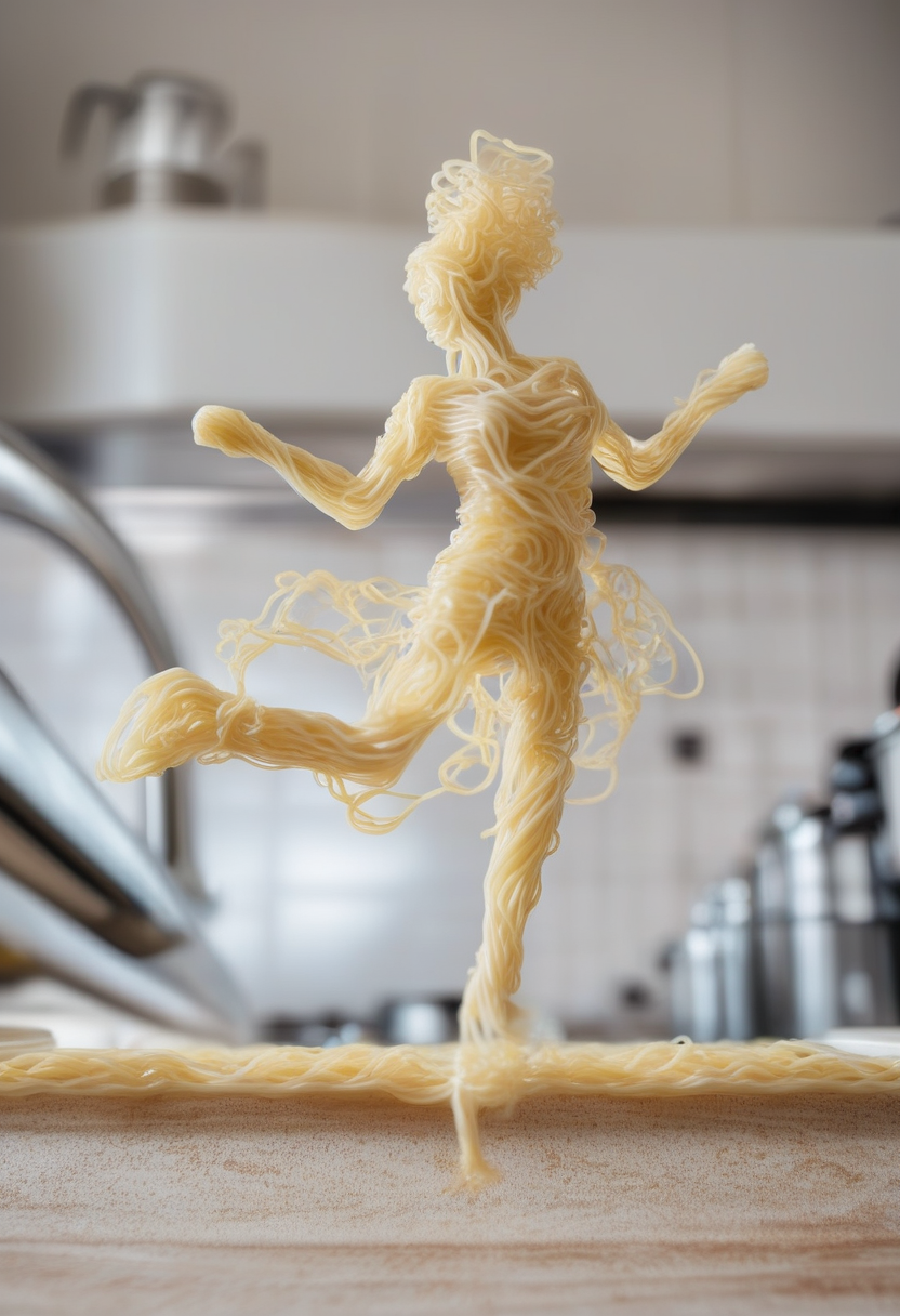 Spaghetti AI Food Art Effect - Pincel